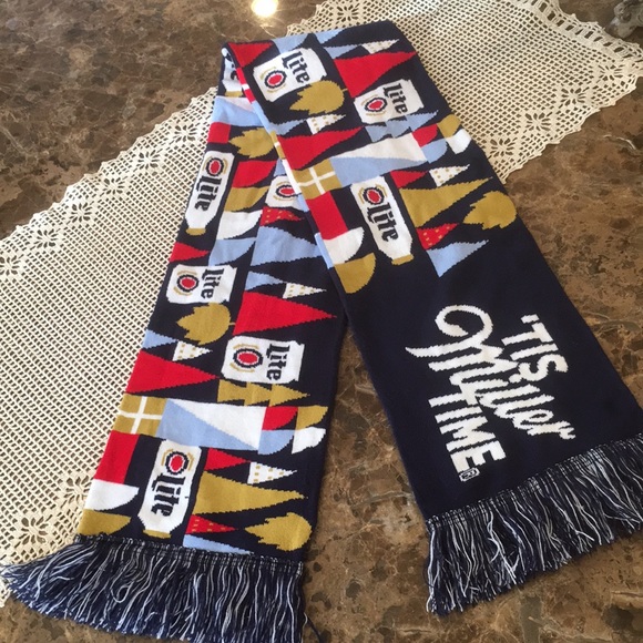 Accessories | Miller Lite Tis Miller Time Logo Graphic Knit Reversible ...